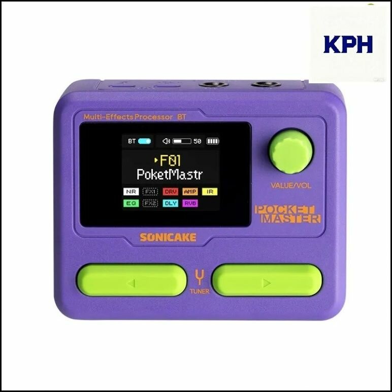 Бестселлер Sonicake в призрачнофиолетовом цвете с комплексным эффектом PocketMaster Pocket, эксклюзивная электрогитара