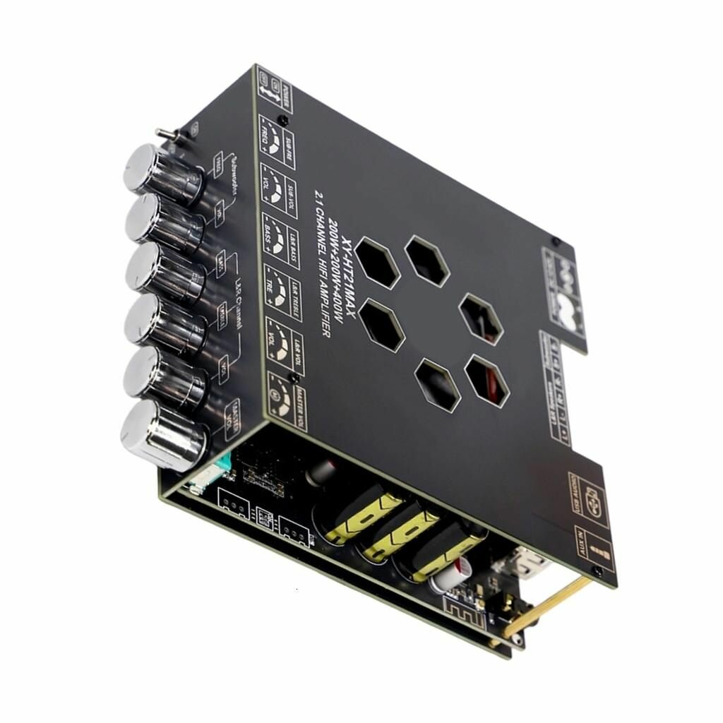 Усилитель звука 2.1 канала 200Вт+400Вт, - Интегрированная оболочка