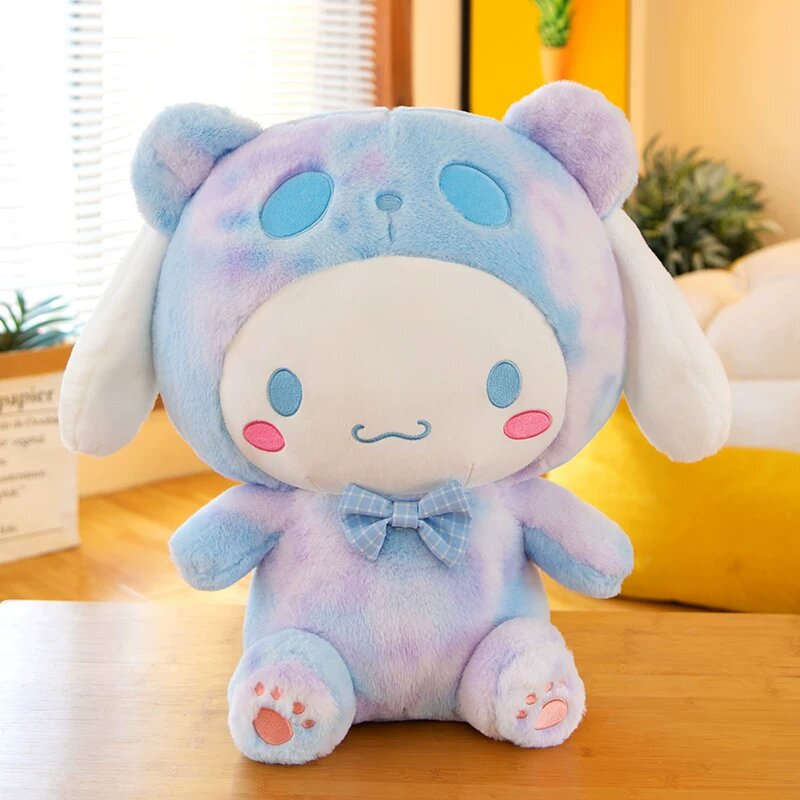 Плюшевая игрушка-кукла из хлопка с эффектом тай-дай: Куроми, Май Мелоди, Синаморолл — мультяшный дизайн, для комфорта и