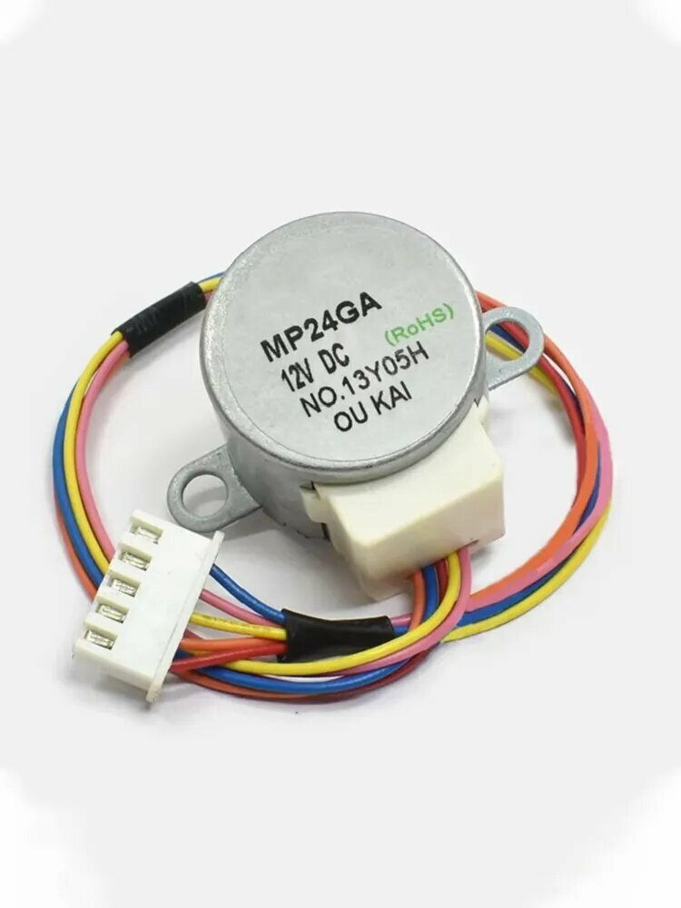 Синхронный шаговый двигатель качания MP24GA / MP24GA5 для заслонки воздуховода кондиционера Midea 24BYJ48, 12V DC