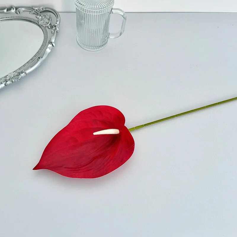 Искусственные цветы антуриум LINANUO 10 шт. Red