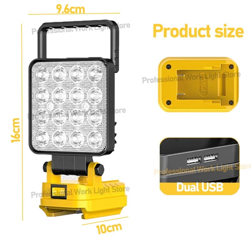 Портативный фонарь Dewalt DCB206 DCB205 DCB204 DCB181 DCB182 DCB200 DCB203 DCB205-2 DCB206 -2