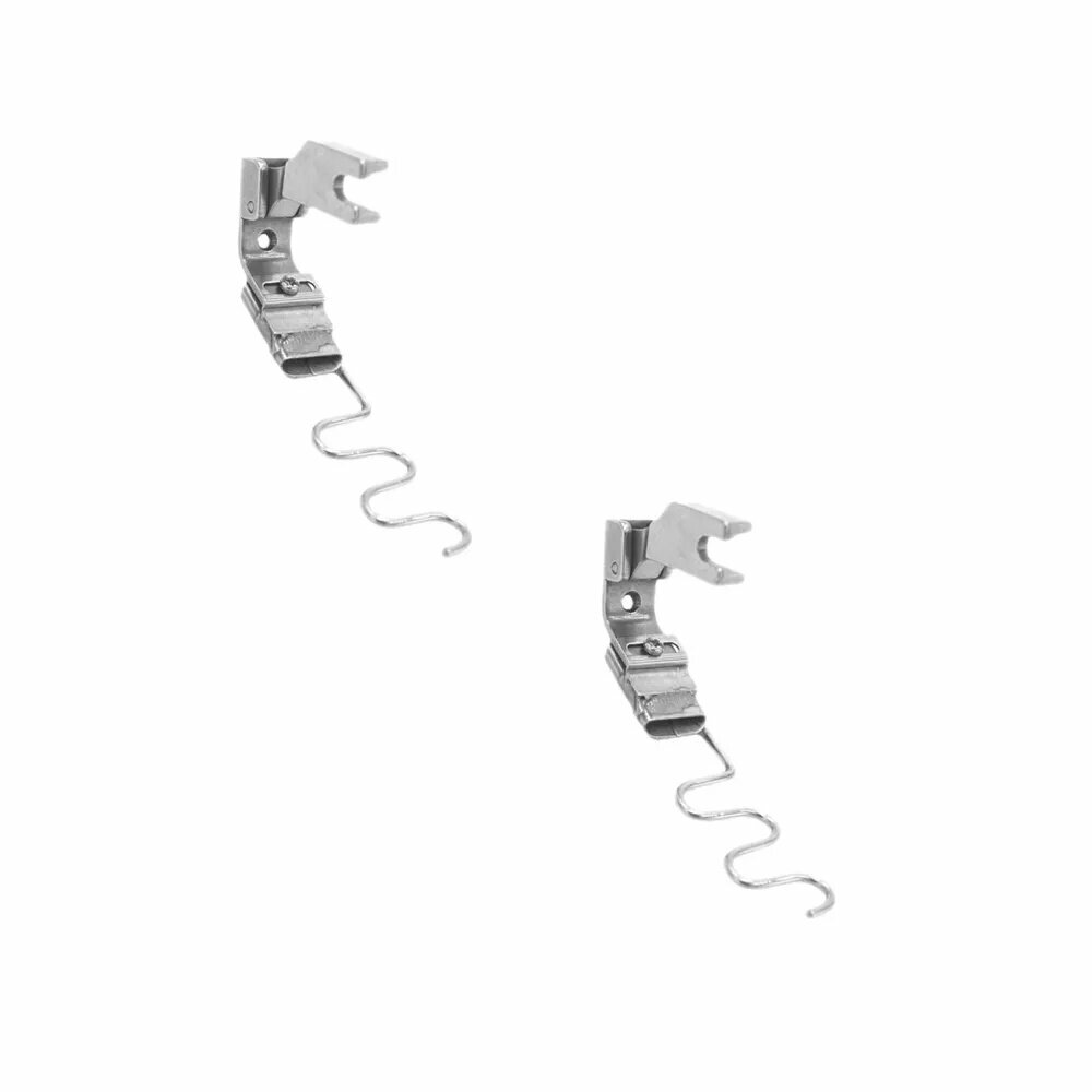 Лапки для окантовки из нержавеющей стали серебристые, комплект из 2 штук для швейных машин