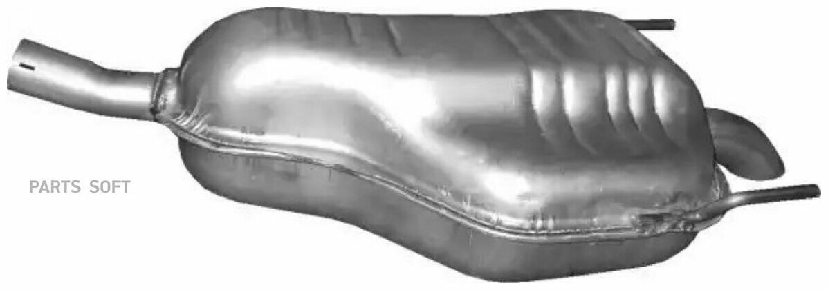 Глушитель Polmostrow , для Opel ASTRA H 1.8i 2006-2014, задняя часть