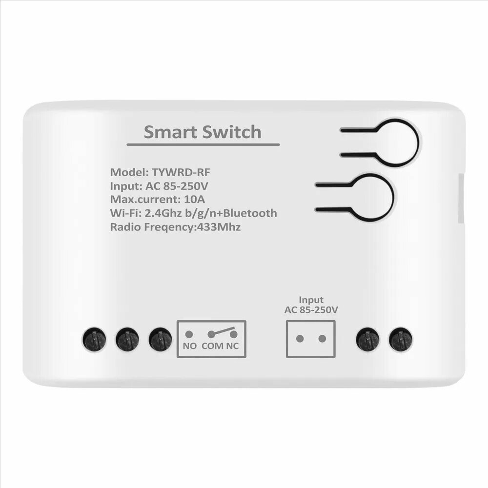 1CH RF Smart Switch AC85-250V WIFI Tuya Пульт дистанционного управления 433 Выкл