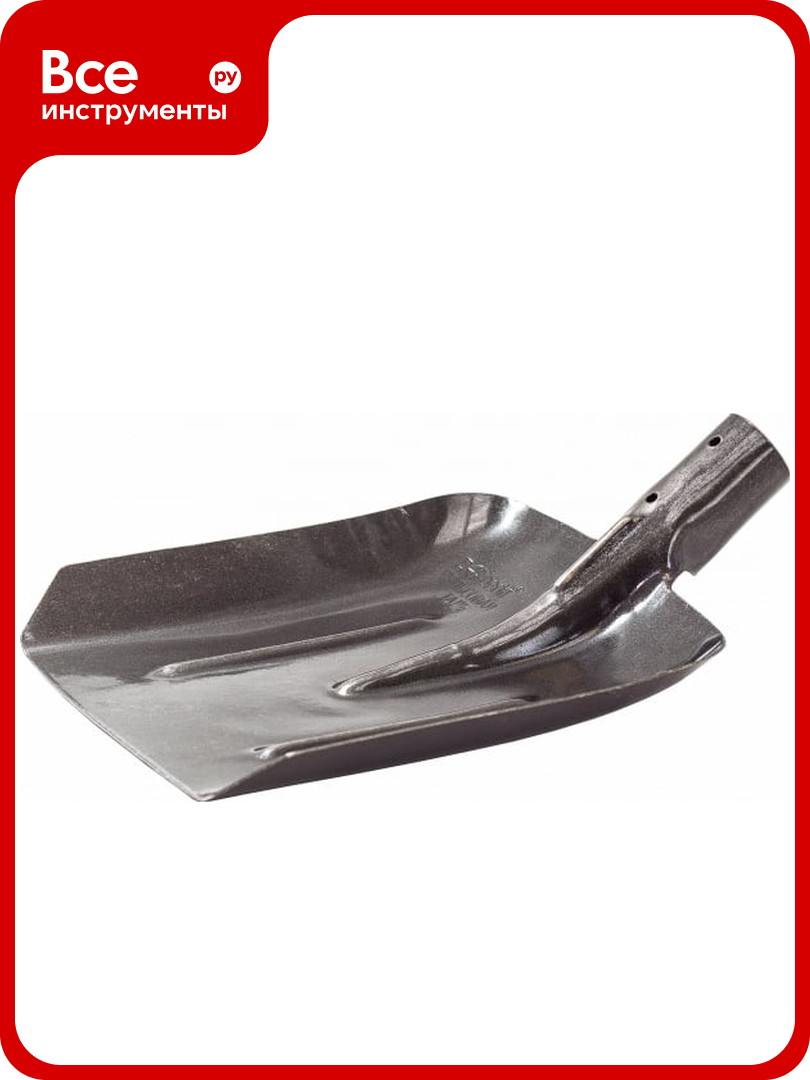 Совковая лопата Pobedit из рельсовой стали, бытовая, нескладная конструкция, без разборных элементов