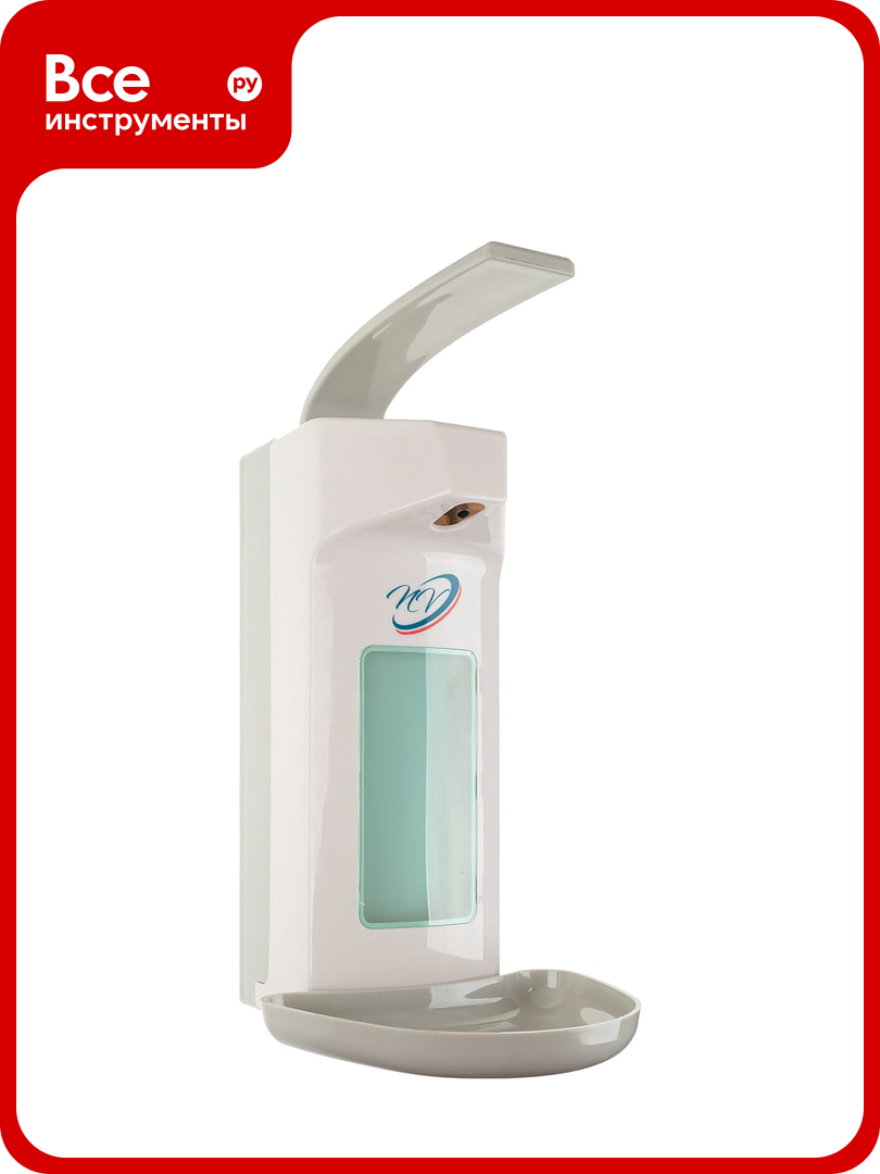 Диспенсер для антисептика NV локтевой, капля, 1000 мл NV-2266W