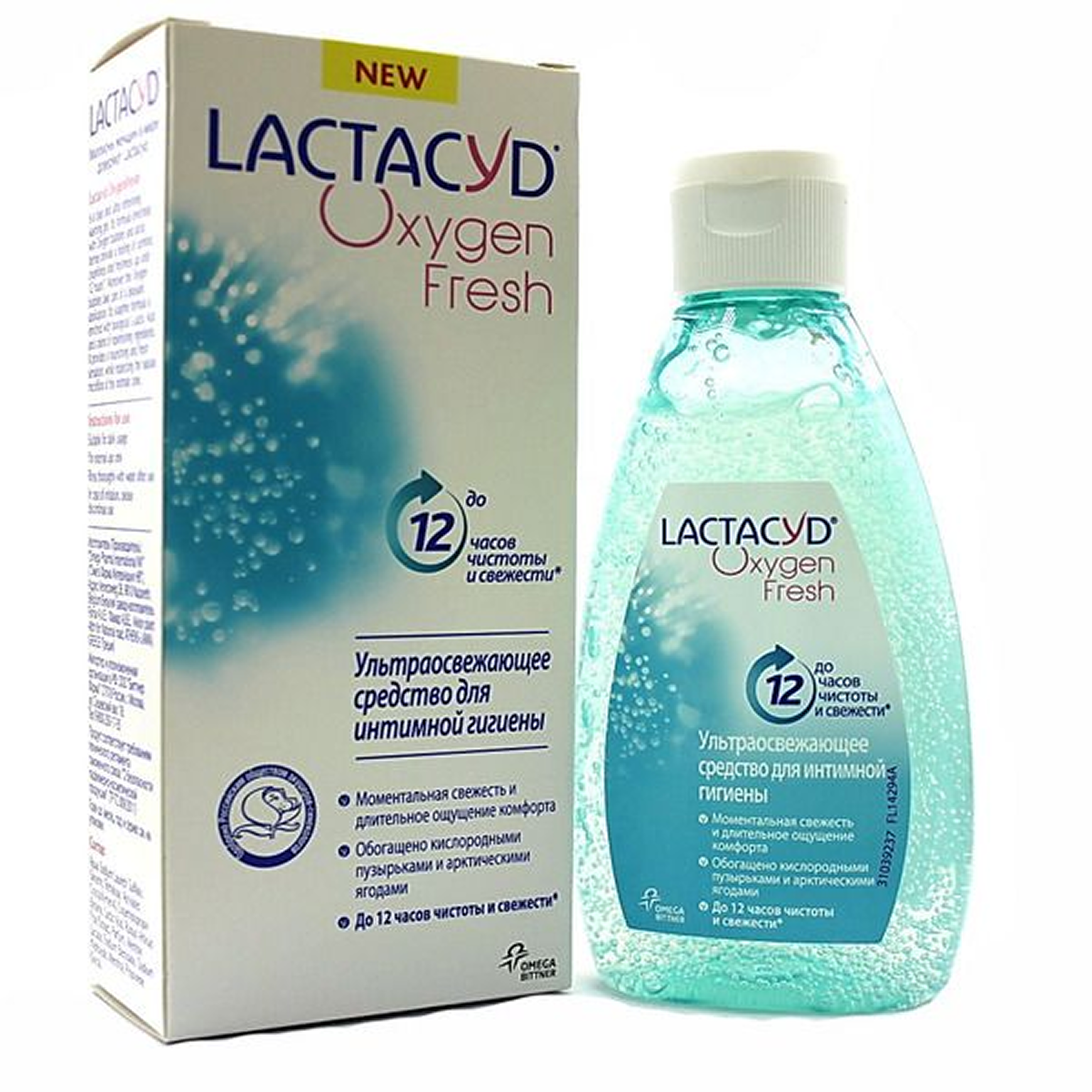 Лактацид средство для интимной гигиены Кислородная свежесть OXYGEN FRESH 200мл