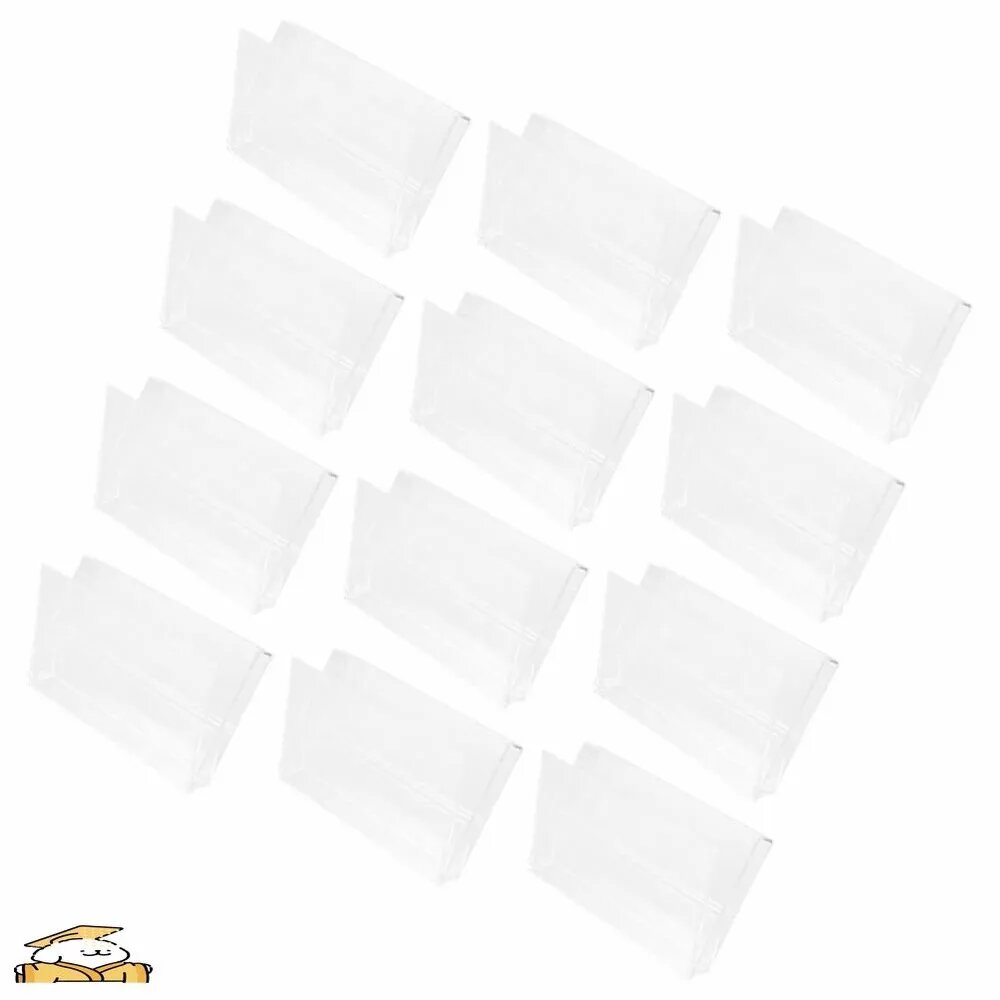 Кассетные коробки для хранения, прозрачные держатели для кассет, клейкие, бутик аудио