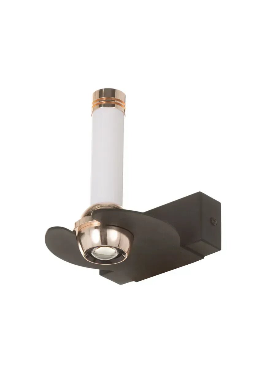 Бра Найт 2+5Вт Led 3000к черный/золото 12х14х16см