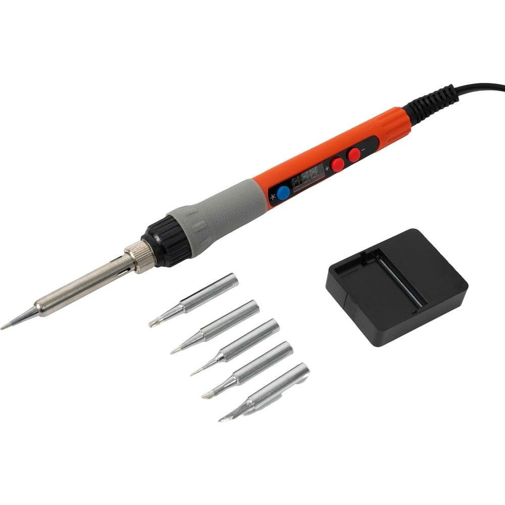 Керамический паяльник Gigant с регулировкой температуры и дисплеем, 5 жал 65Вт GES-02