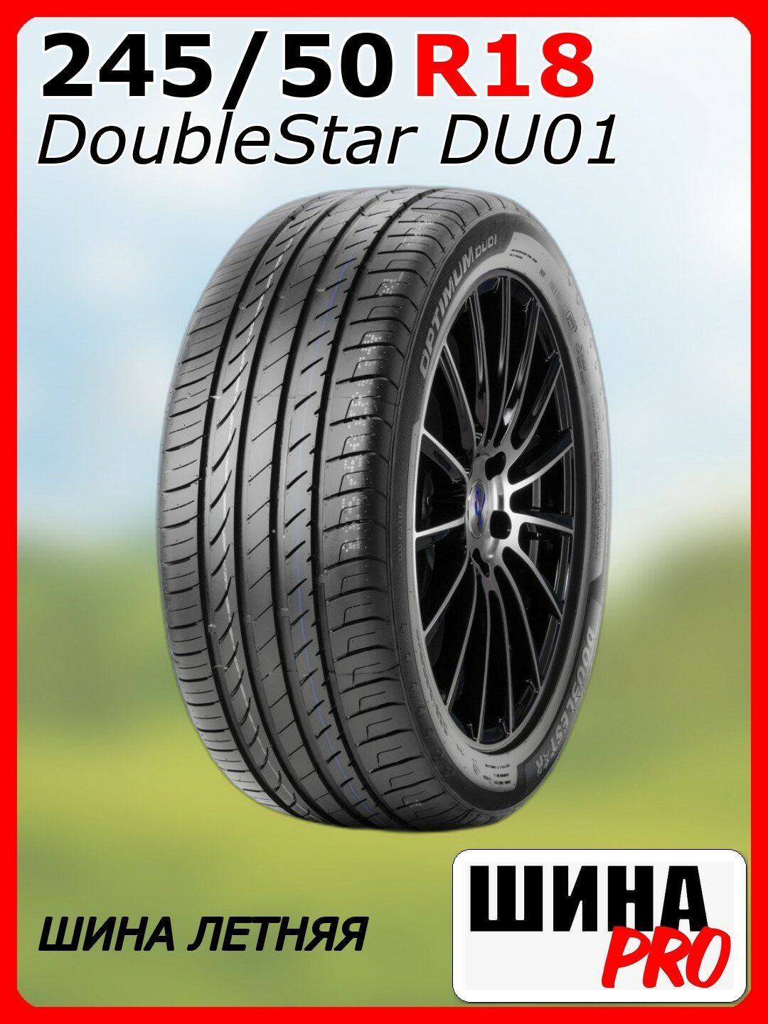 Шина летняя DoubleStar 245/50/18 V 100 DU01 для легковых автомобилей 2PU02455018E000002