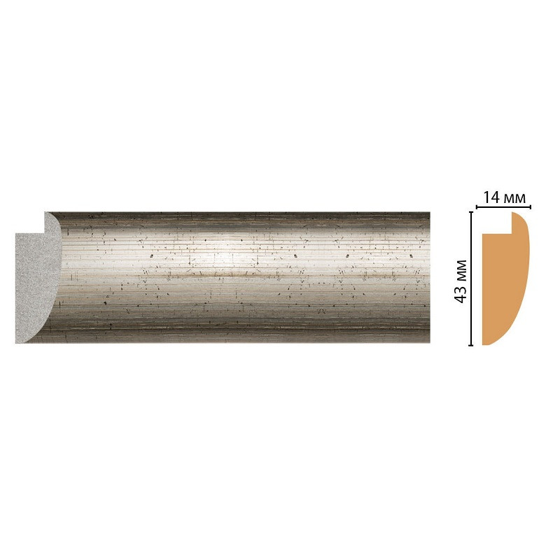 Багет Decomaster FM6-2 В43хШ14хД2850 мм / Декомастер.
