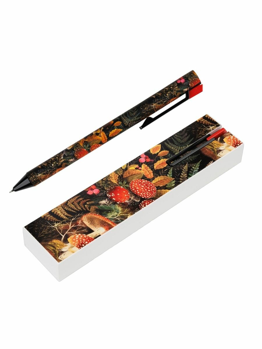 Автоматическая гелевая ручка Bruno Visconti DREAMBOX. Мухоморы, в подарочном пенале, черные чернила, 0.38мм