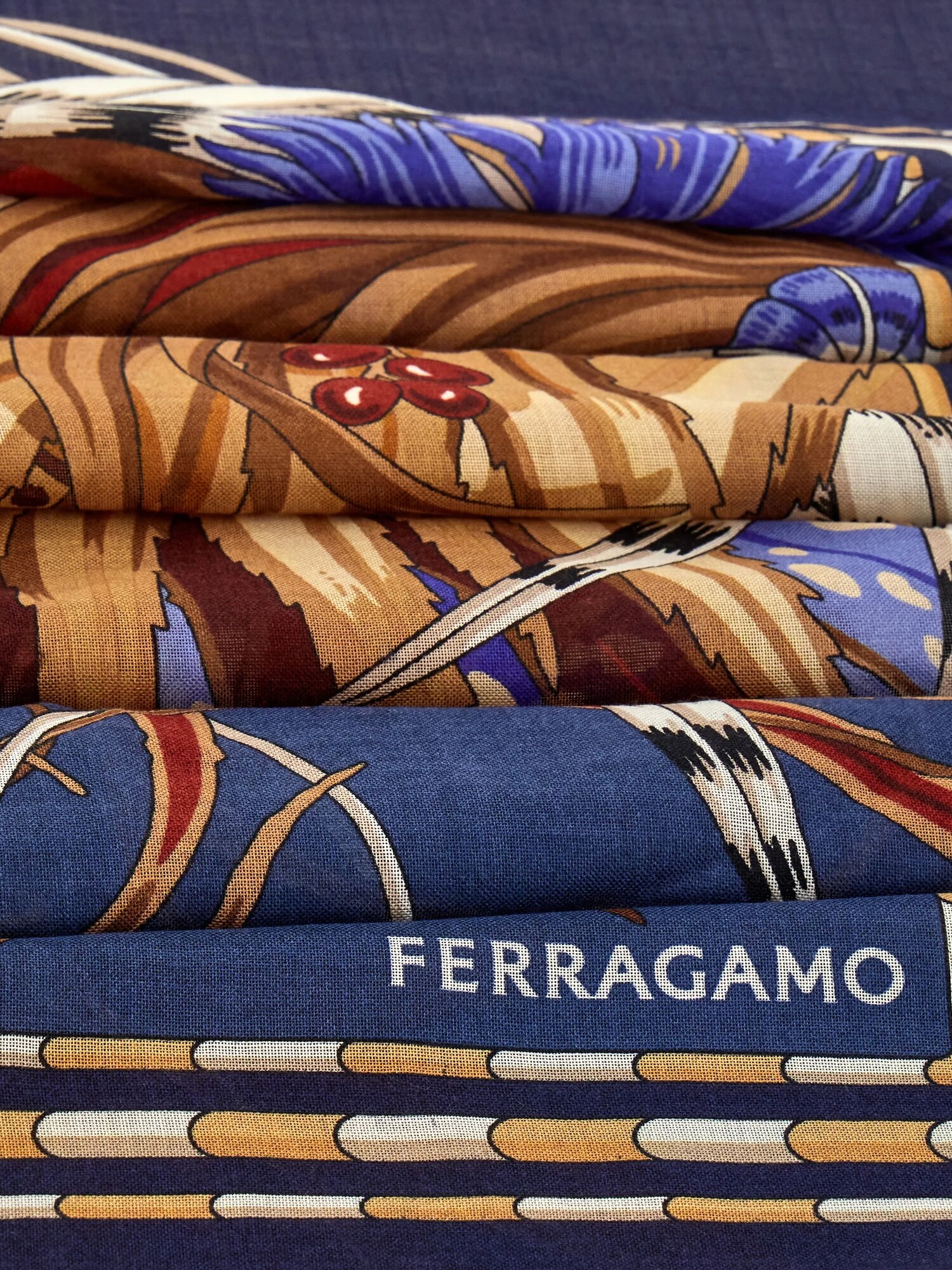 Шарф Ferragamo для женщин, синий — фото 1