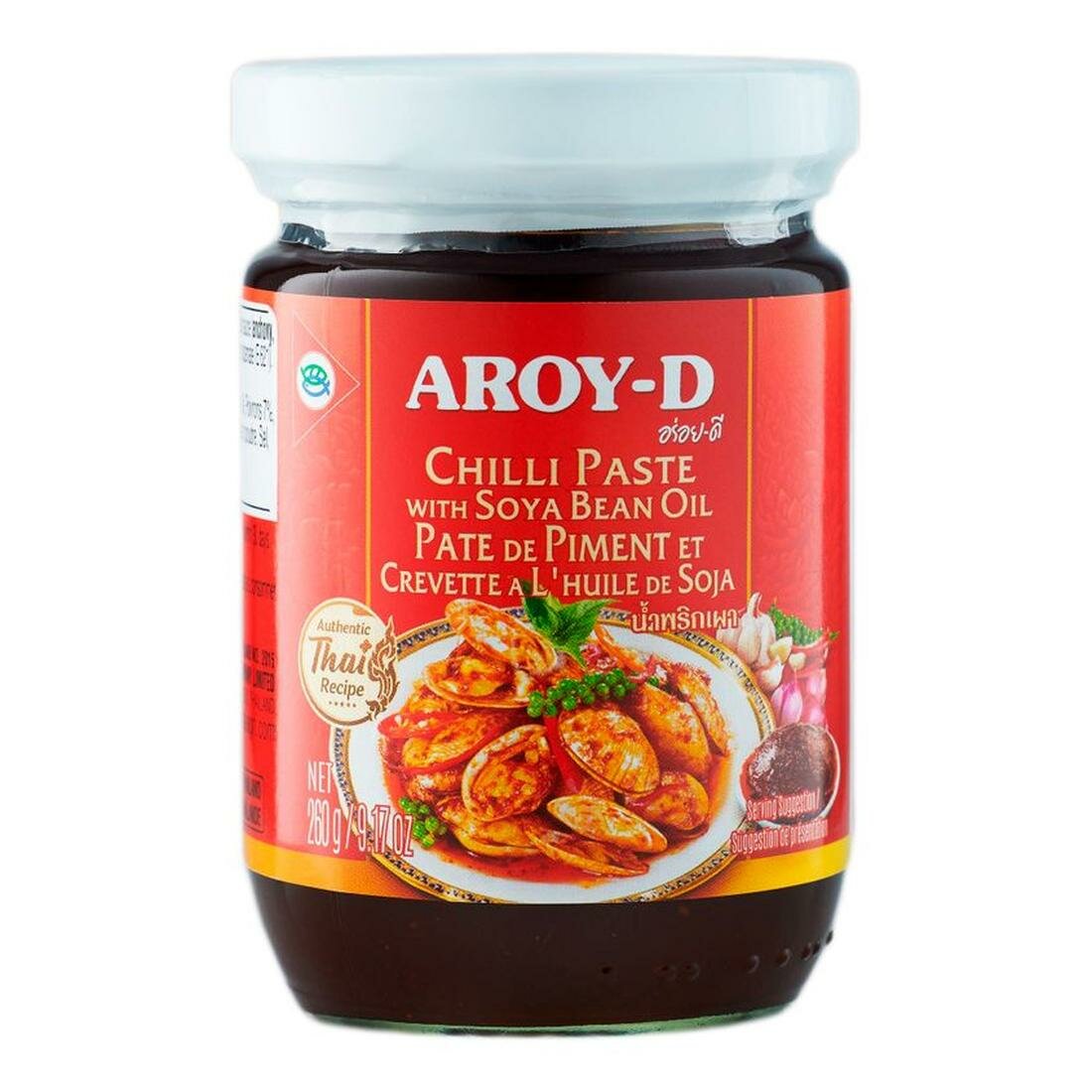 Паста Чили Aroy-D с соевым маслом, 260 г