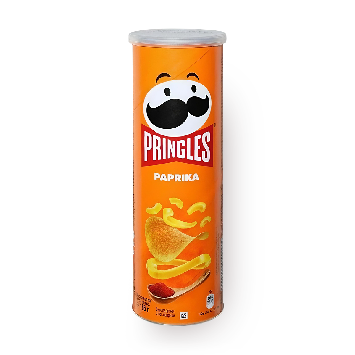 Чипсы Pringles, картофельные, с паприкой, 165 г, упаковка туба, 1 шт