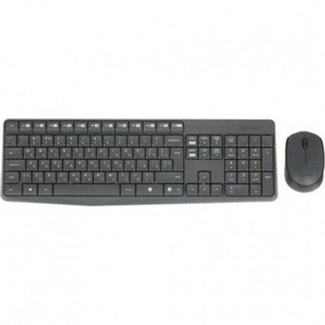 Набор клавиатура+мышь Logitech MK235 серый