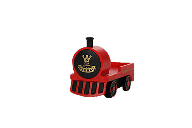 Коллекционная фигурка унисекс POP MART Molly Happy Train Big Party, Hidden Style-Red Train Head