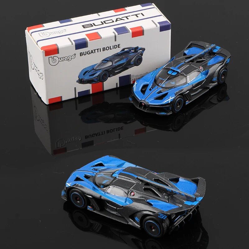 Burago Bugatti Bolide, 1:64, темно-синий
