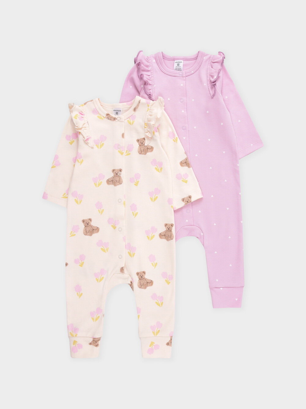 Комбинезон слип для малыша, в комплекте 2 шт