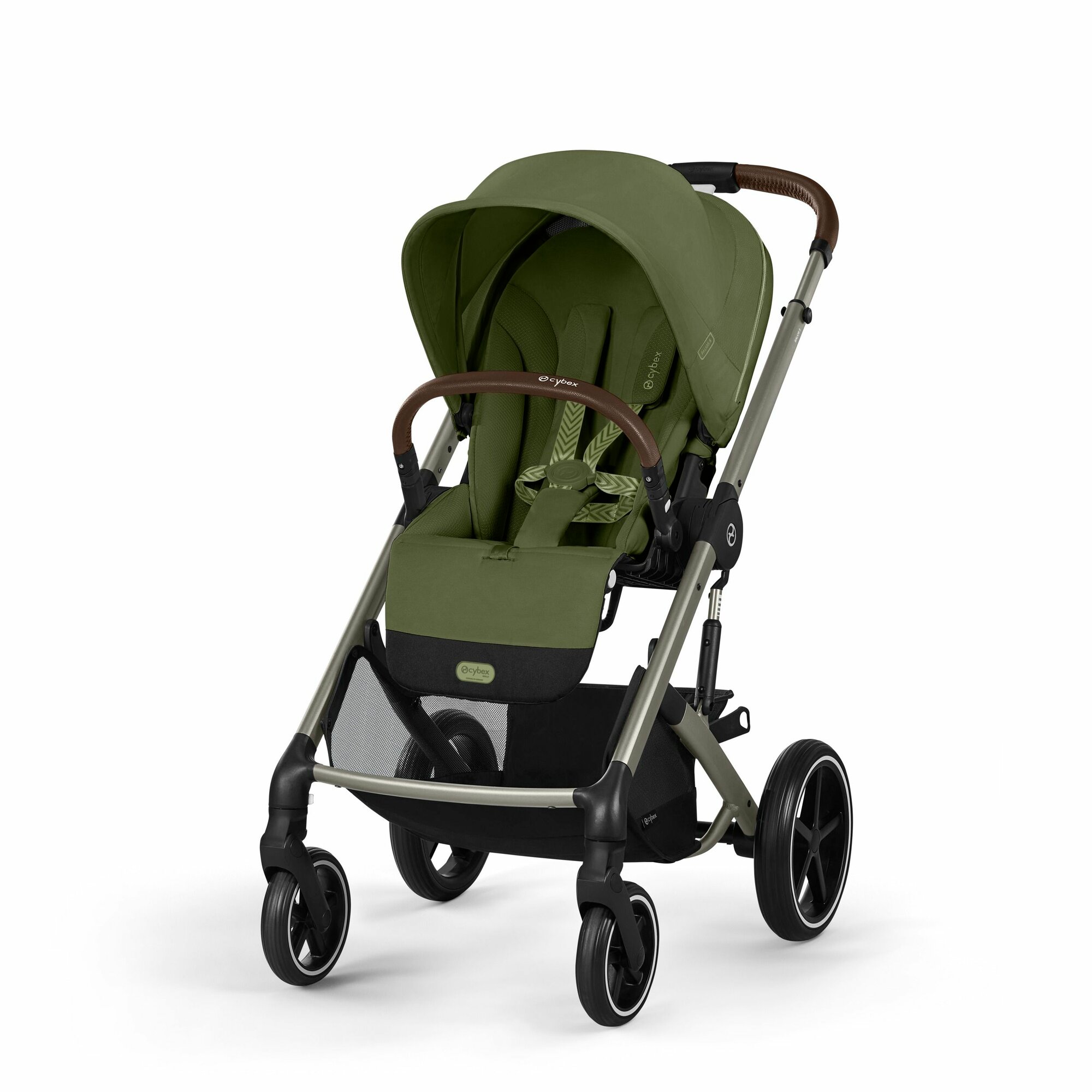 Коляска прогулочная Cybex Balios S LUX NEW 2025 Moss Green с дождевиком