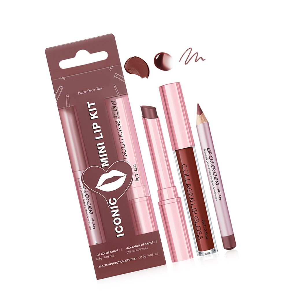 Набор Блесков для губ lakerain three-3