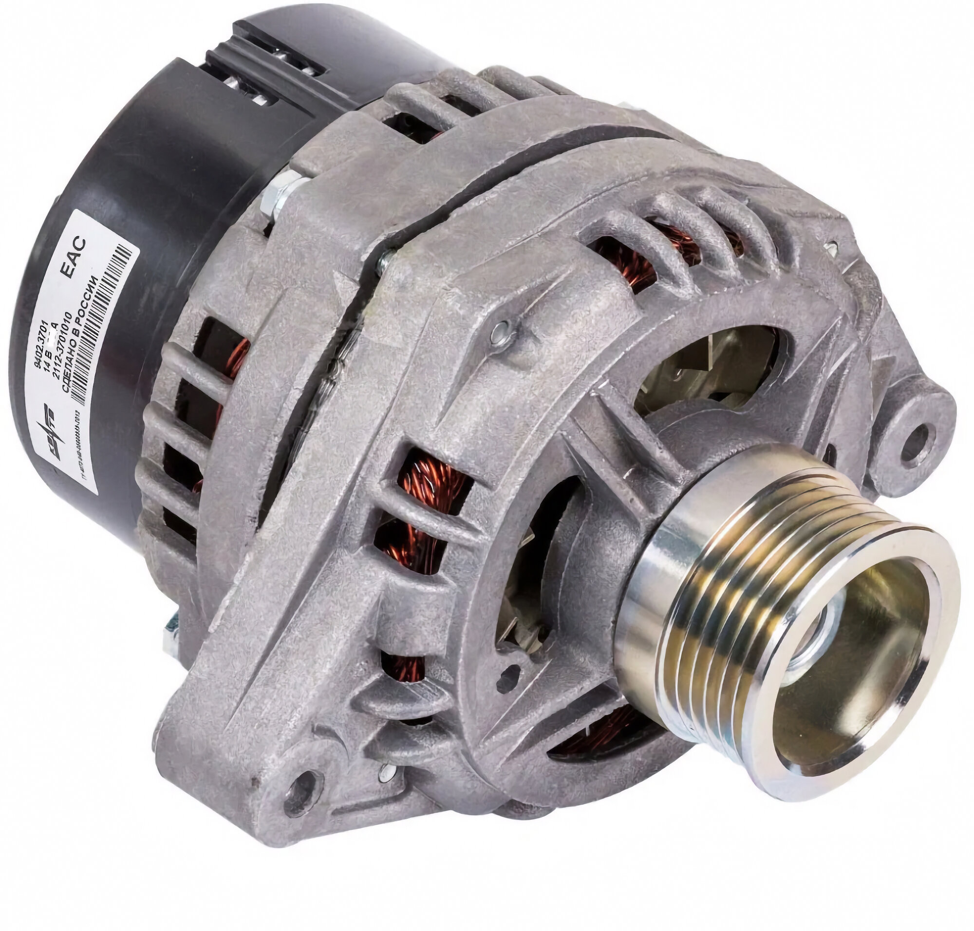 Генератор ВАЗ 2123 (а/м с сентября 2003 года, с верхним расположением двигателя), Шевроле Нива КЗАТЭ 9402.3701-04С 140А