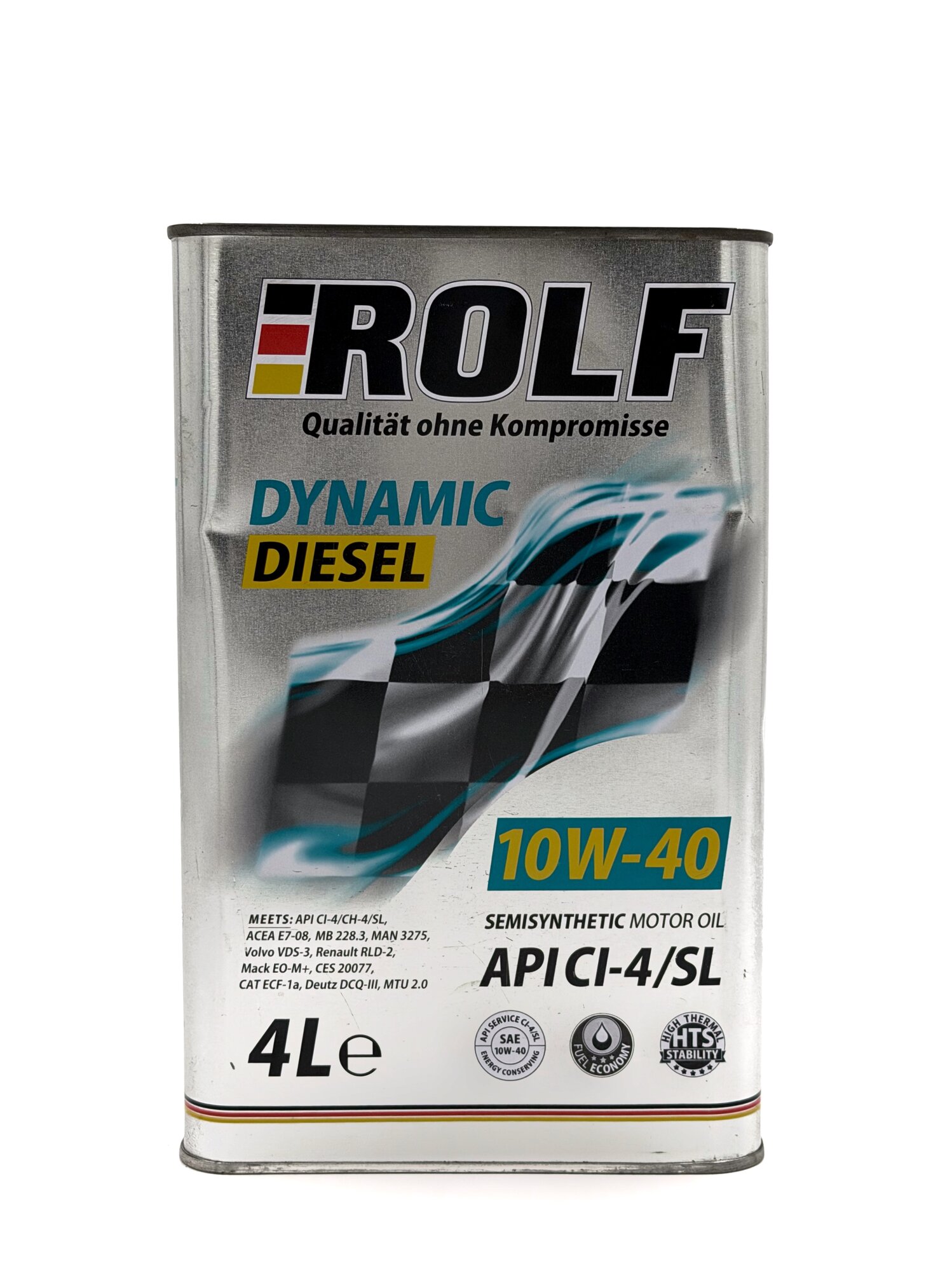 Масло моторное ROLF Dynamic Diesel 10W-40, 4 литра, полусинт