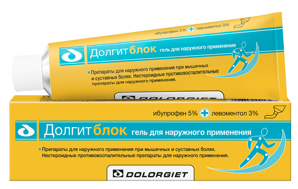 Долгитблок гель д/наруж прим 5 % +3 % туба 150 г №1