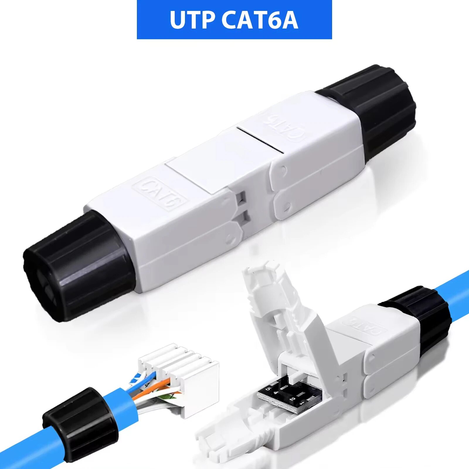 UTP CAT6A RJ45 коннектор 10шт