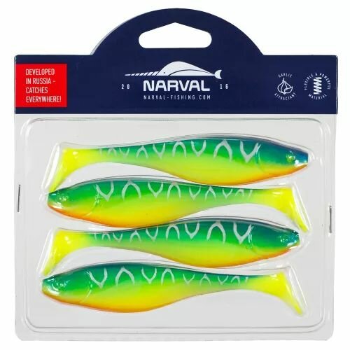 Силиконовая приманка Narval Commander Shad 12cm #002 4шт.