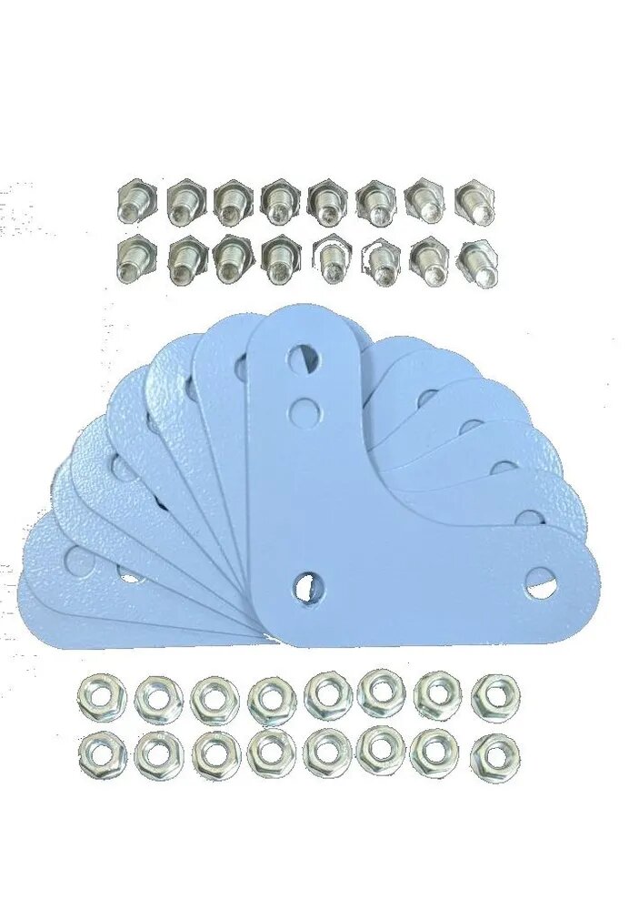 Комплект усиливающих окрашенных уголков (8шт.) для металлического стеллажа (5 комплектов)