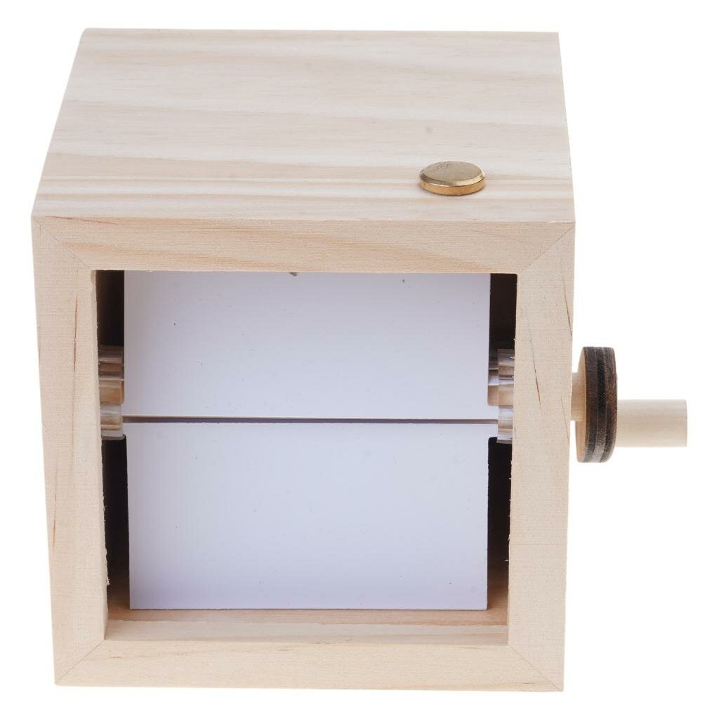 Винтажный ручной флипбук, Сосновая древесина оригинал с