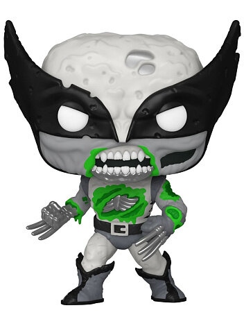Фигурка Funko POP Marvel: Zombies – Zombie Wolverine Bobble-Head (Black & White) (Galaxy Wave) Exclusive (662) (88261) (9,5 см)
