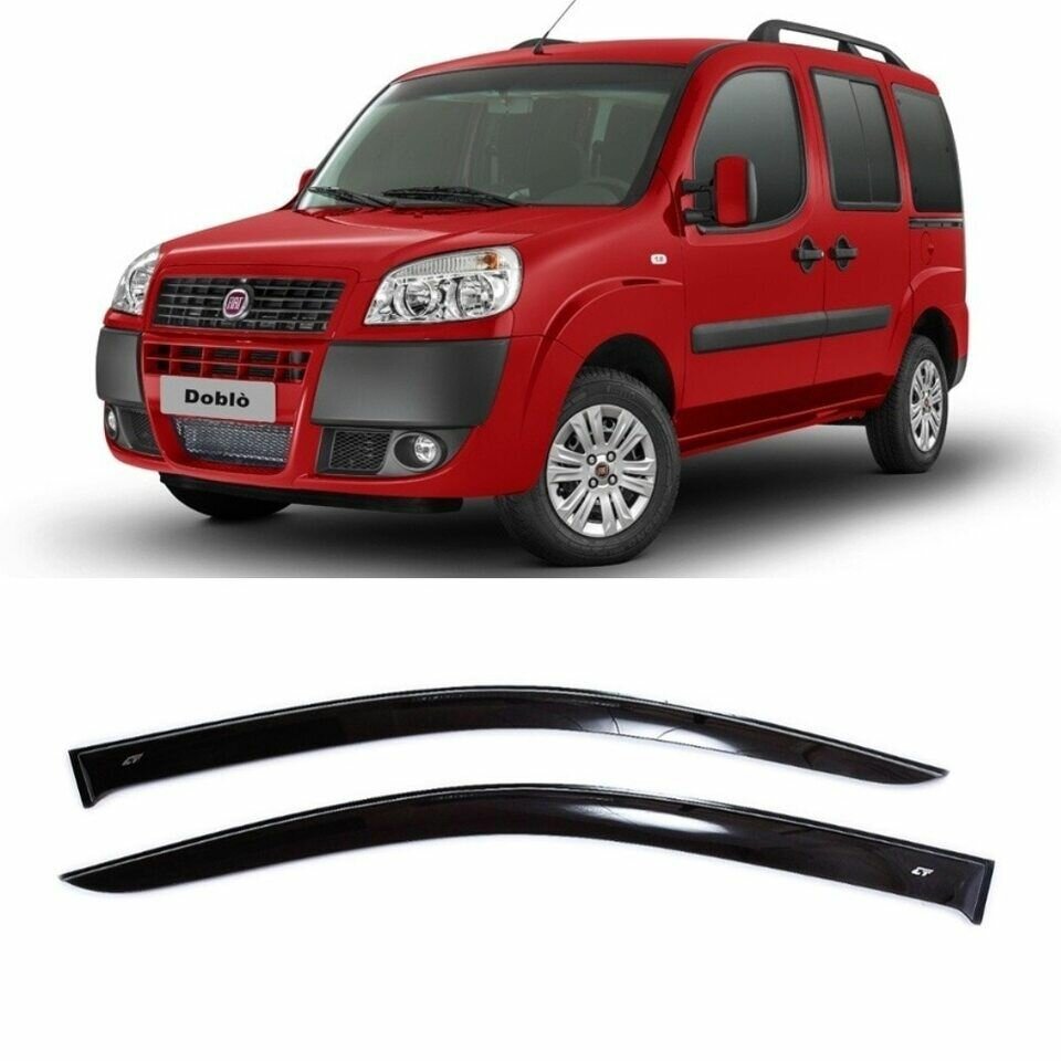 Дефлекторы для окон FIAT DOBLO II 2010- минивэн
