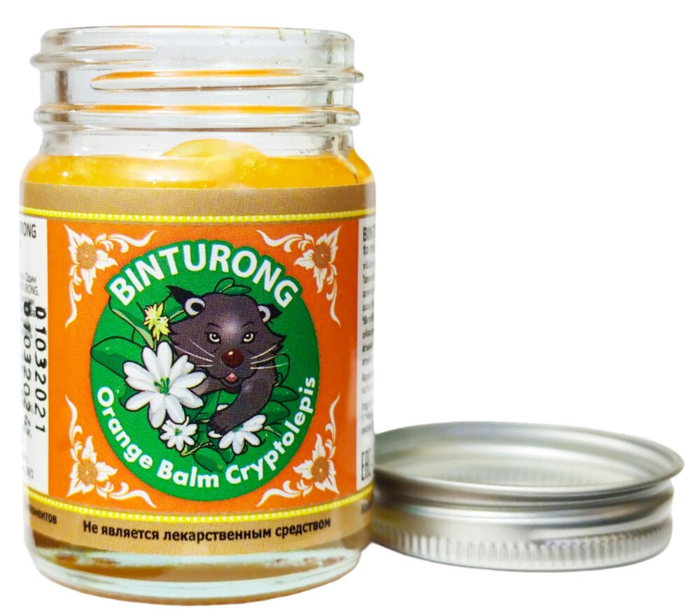 Бальзам Binturong "Orange Balm Cryptolepis", для мышц, суставов, 50 г