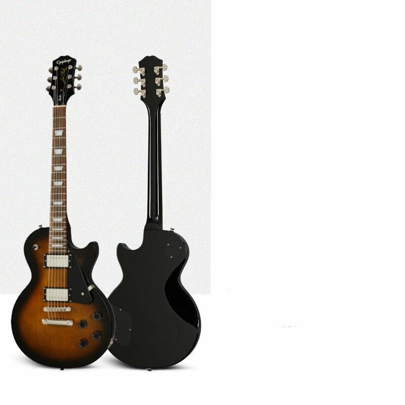 Epiphone Les Paul Studio играет на электрогитаре в стиле нотч-метал