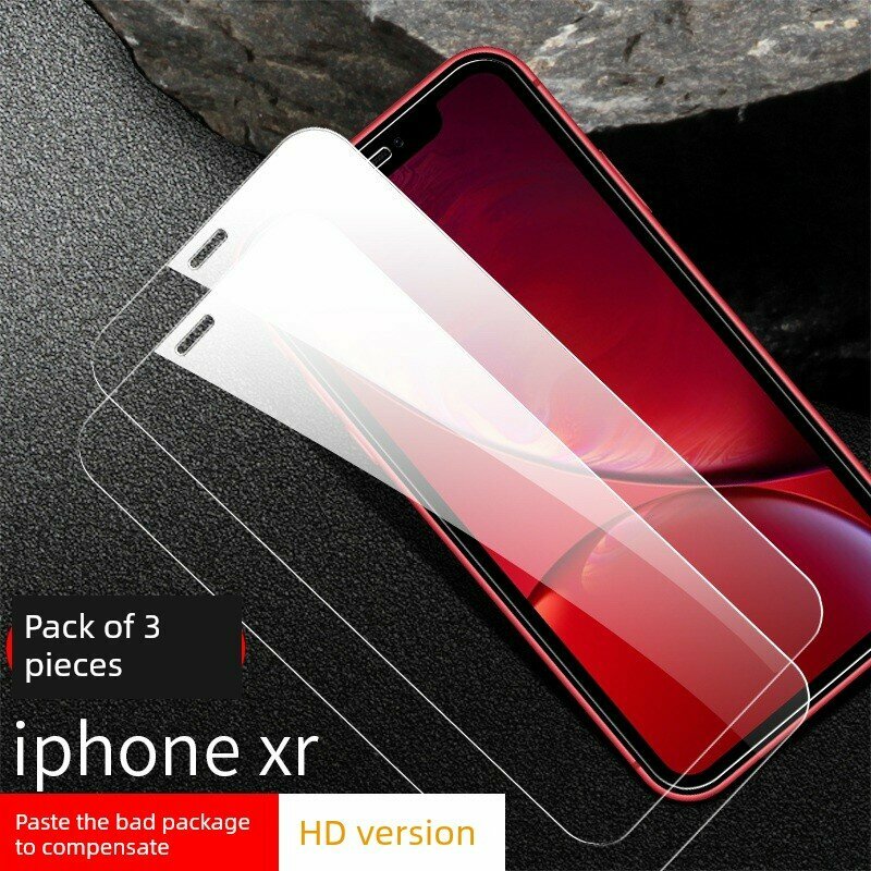 Защитное стекло iPhone XR 9D Прозрачное, Полный Экран Прозрачный, 3-упаковка для iPhone XR