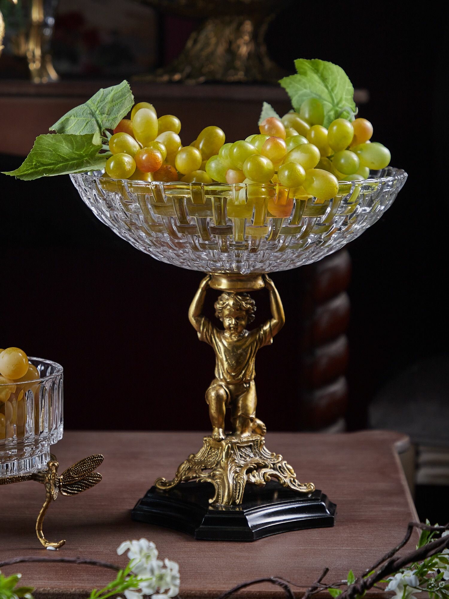 31G2191/HGL389A/GLASS Чаша для фруктов 25x25x26см, стекло, Glasar