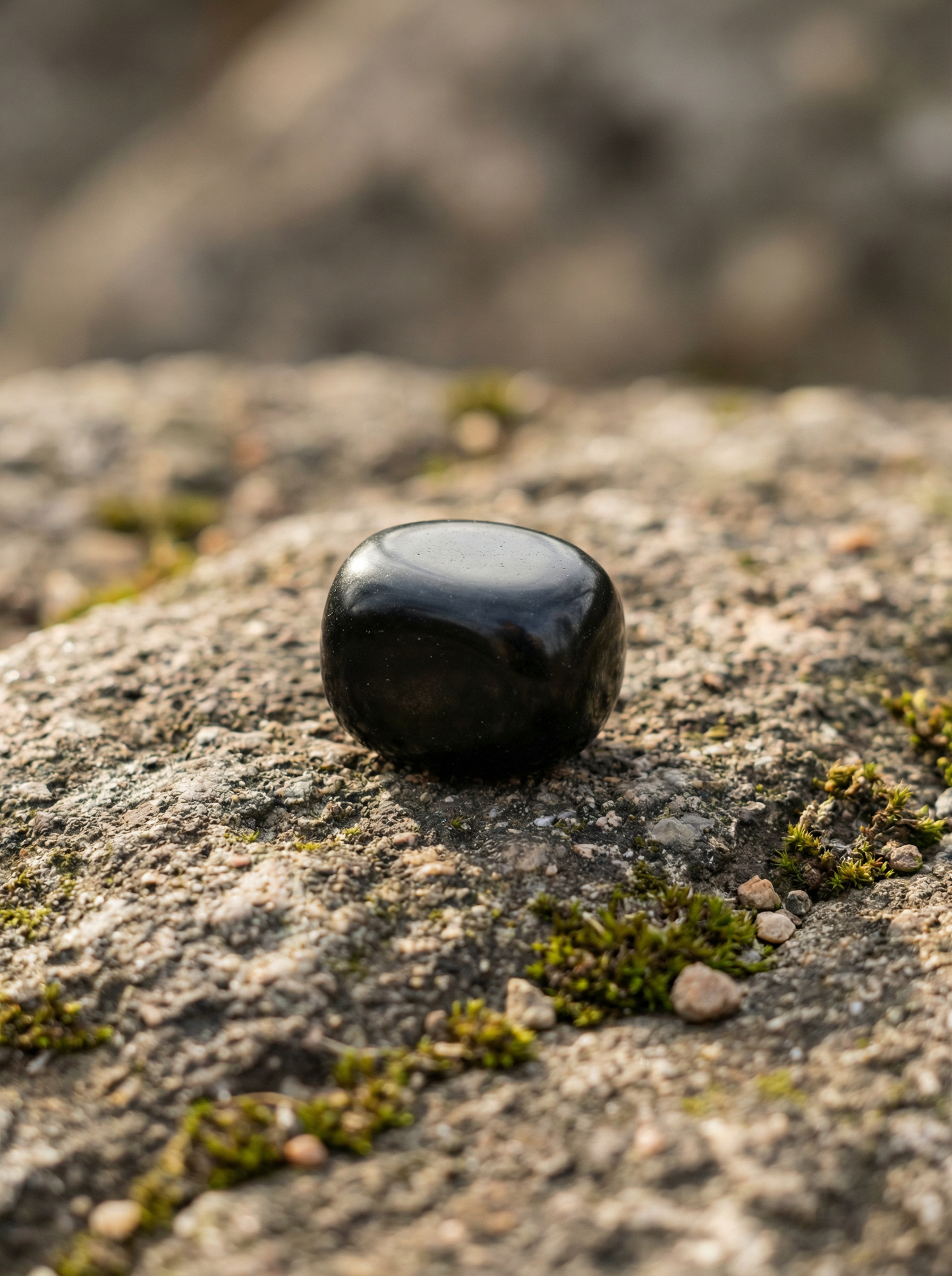 Обсидиан Галтовка Куб, натуральный камень, чёрный, 1 штука, 2-2,5 см