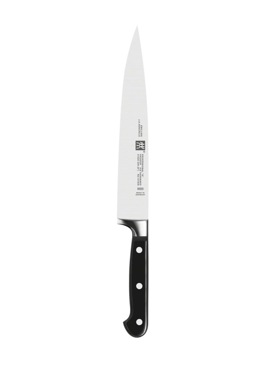 Нож Zwilling Professional S, для нарезки, сталь, пластик, длина лезвия 20см