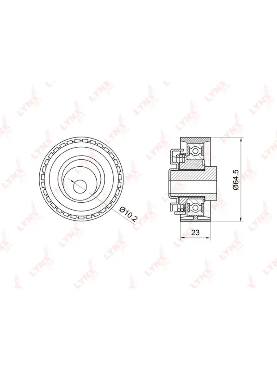 Ролик натяжной / ГРМ LADA GRANTA 1.6 11> / KALINA 1.6 04>