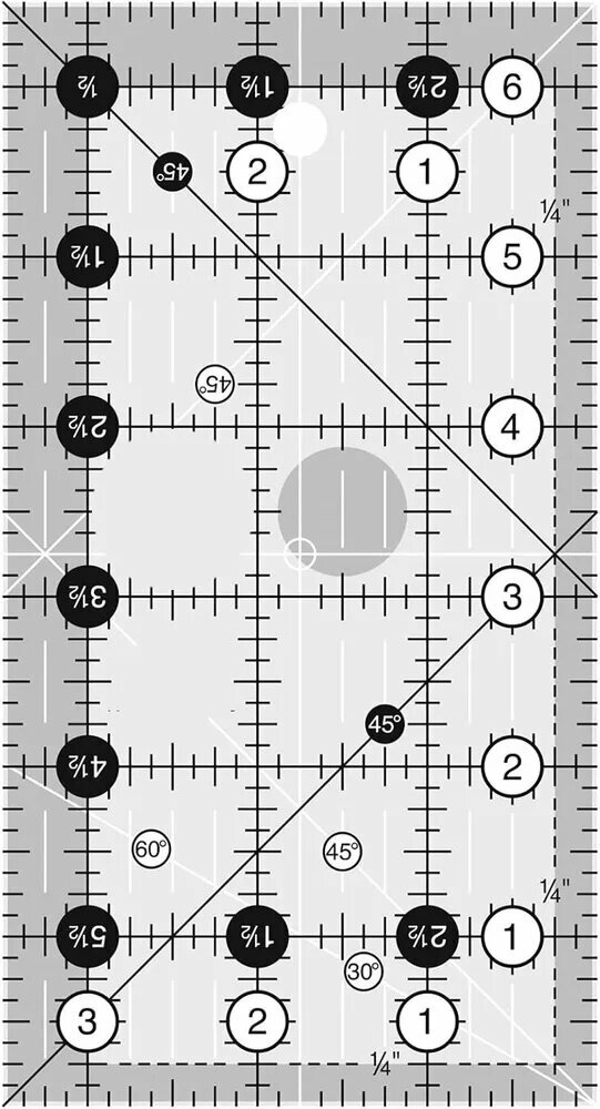 Линейка портновская, для пэчворка и лоскутного шитья
