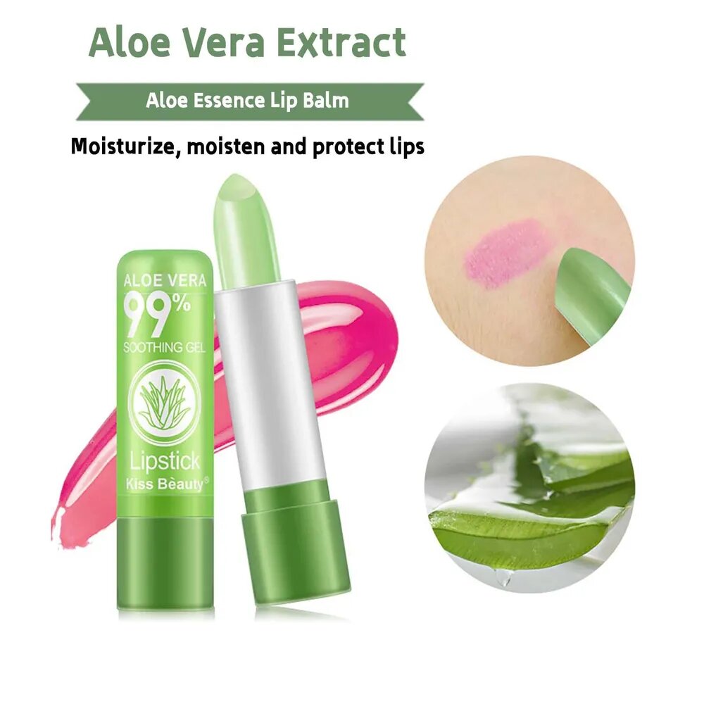 Алоэ Бальзам Для губ Против высыхания Увлажняющий Увлажняющий Бальзам Для губ