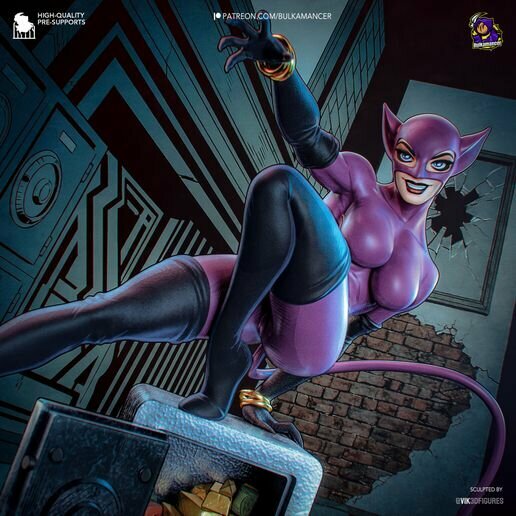 Сборная модель Catwoman (DC Comics), 199мм, 1/8 для покраски