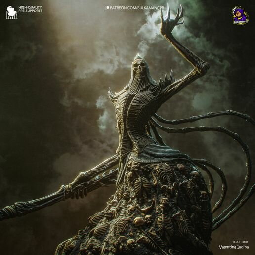 Сборная модель Nashandra (Dark Souls 2), 290мм, 1/16 для покраски
