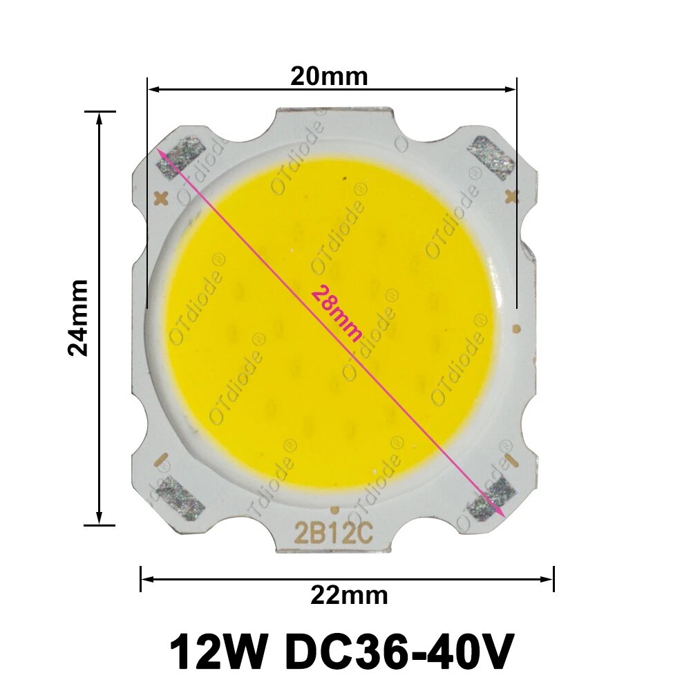 COB LED 12W 2820 Neutral White 4000K