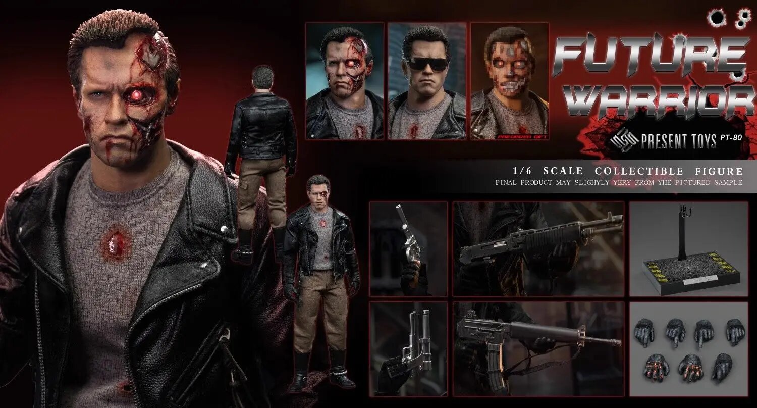 Фигурка Терминатор PRESENT TOYS PT-sp80 1/6