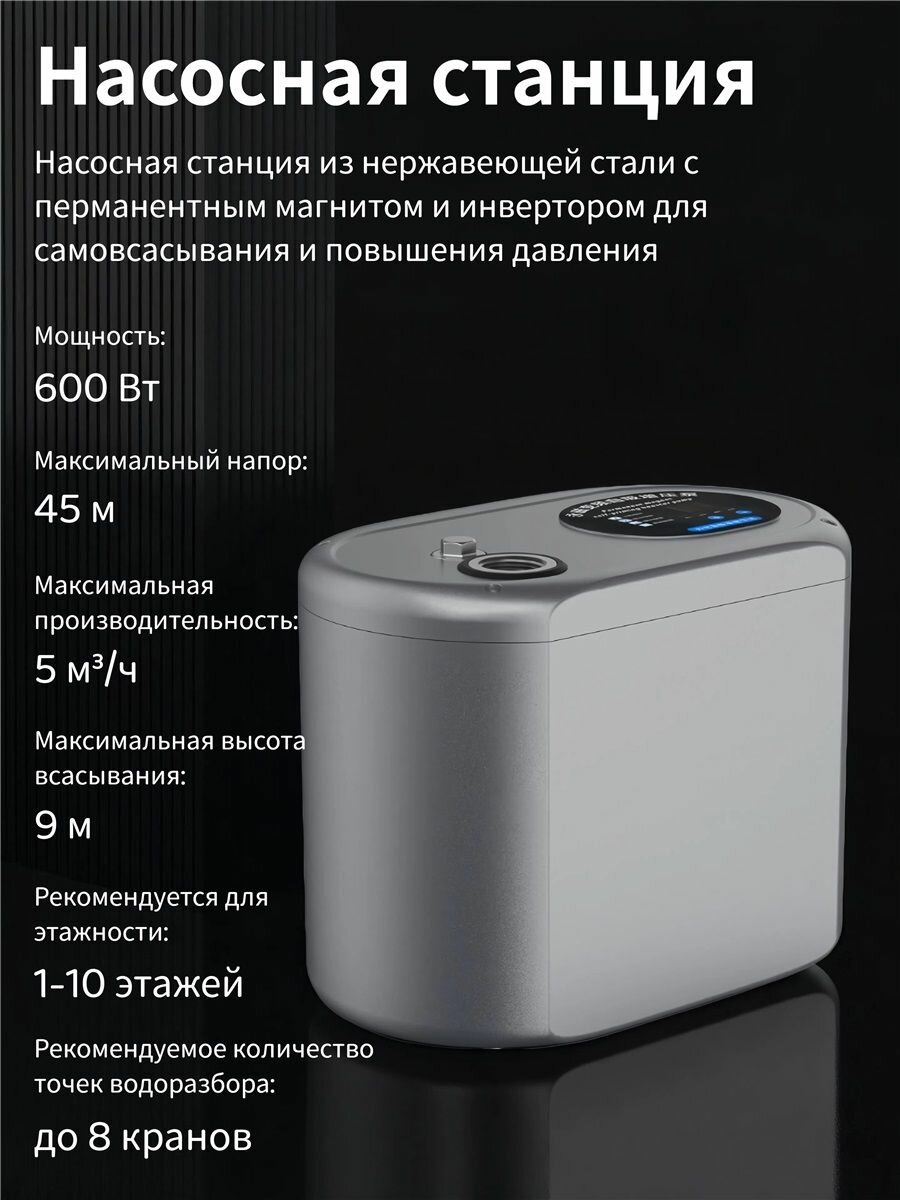 Мингью Насосная станция,600Вт,83л/мин